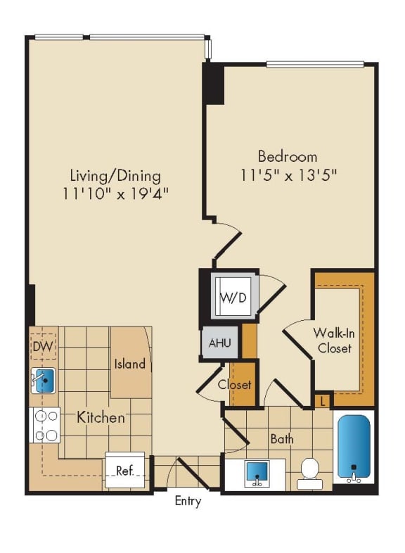 Floor Plans of Flats 130 at Constitution Square in Washington, DC