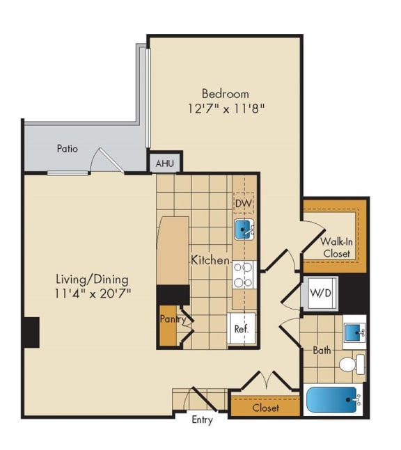 Floor Plans of Flats 130 at Constitution Square in Washington, DC