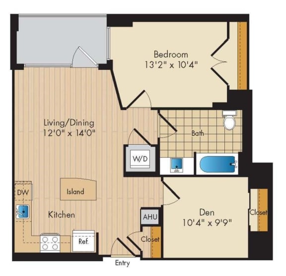 Floor Plans of Flats 130 at Constitution Square in Washington, DC