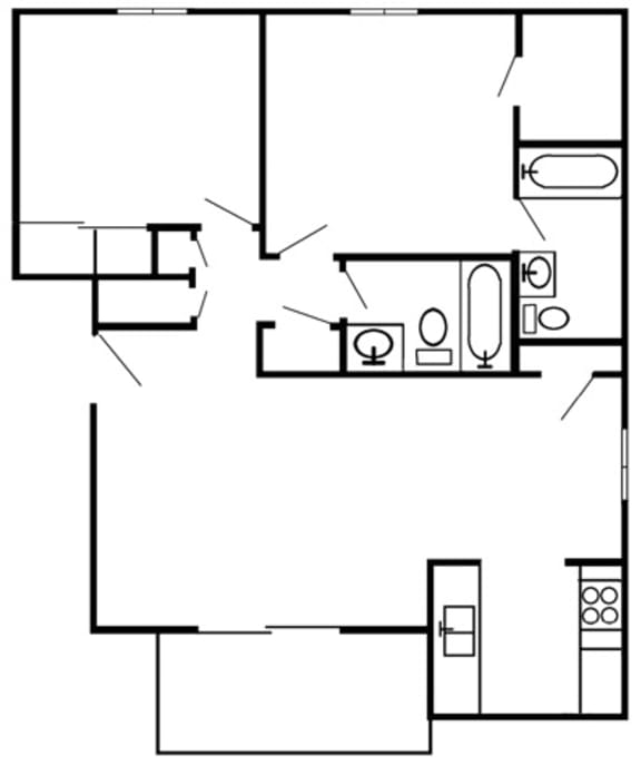 Floor Plans of Britain Towne in Bellevue, NE