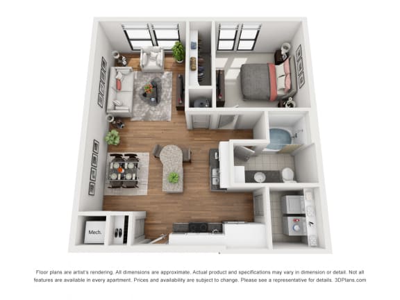 Floor Plans of 5th Street Commons in Austin, TX