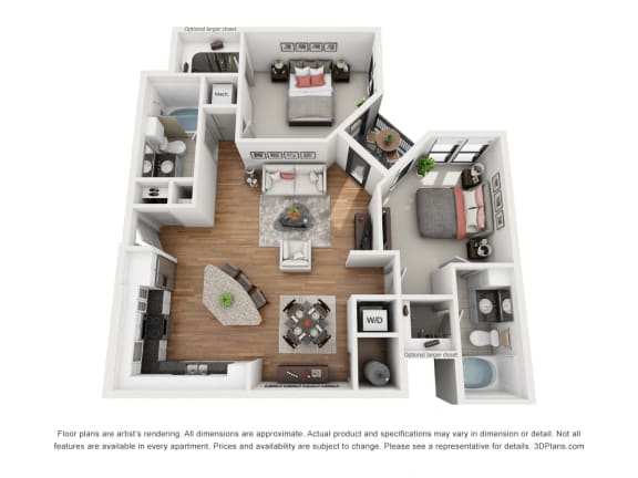 Floor Plans of 5th Street Commons in Austin, TX