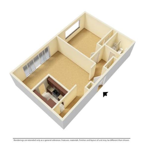 Floor Plans of Harbor Crest in Euclid, OH