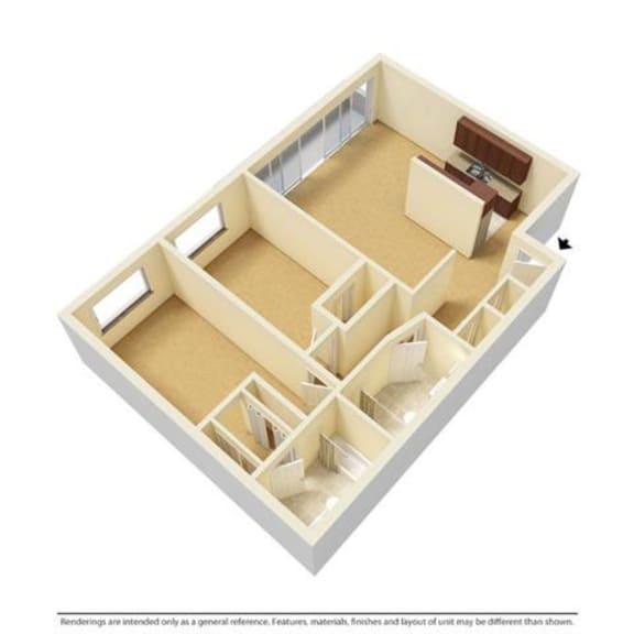 Floor Plans of Harbor Crest in Euclid, OH