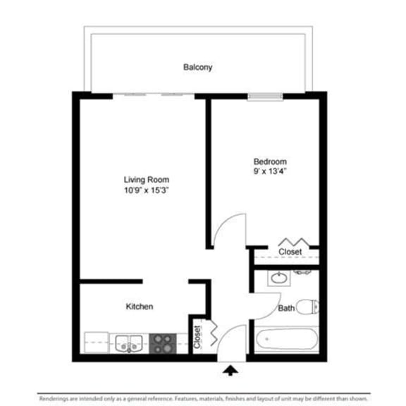 Floor Plans of Harbor Crest in Euclid, OH