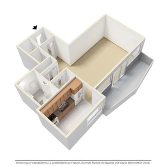 Floor Plans of Water's Edge in Euclid, OH