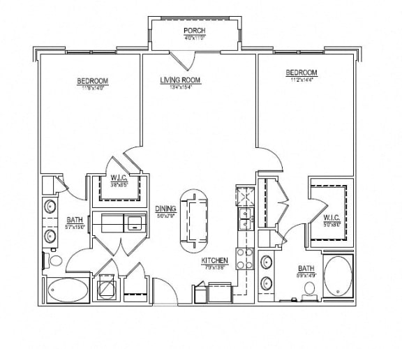 Floor Plans of Meridian at Sutton Square in Raleigh, NC