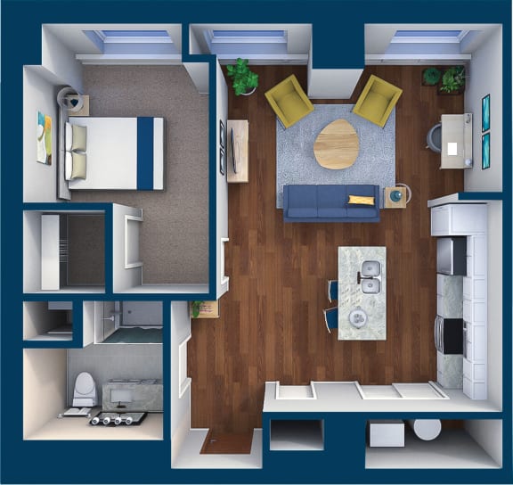 Studio, 1 & 2 Bedroom Apartments in Cleveland | Residences at Leader