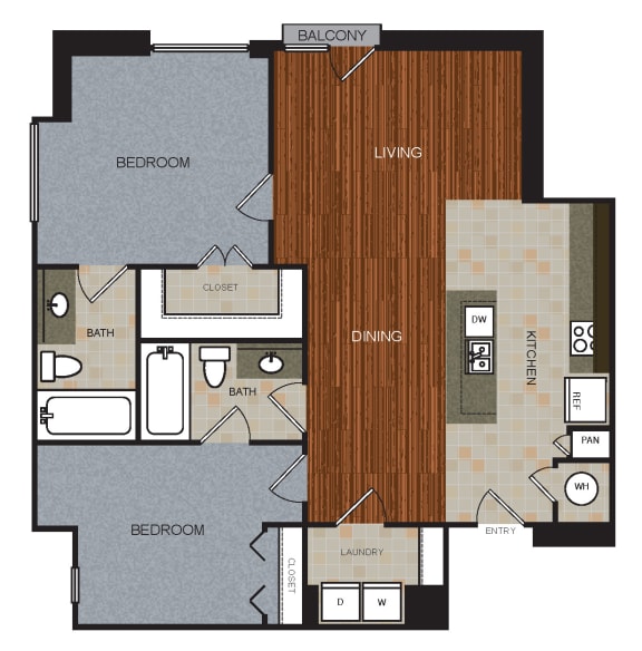 Studio, 1 & 2 Bedroom Apartments in Riverside Austin | Berkshire Riverview