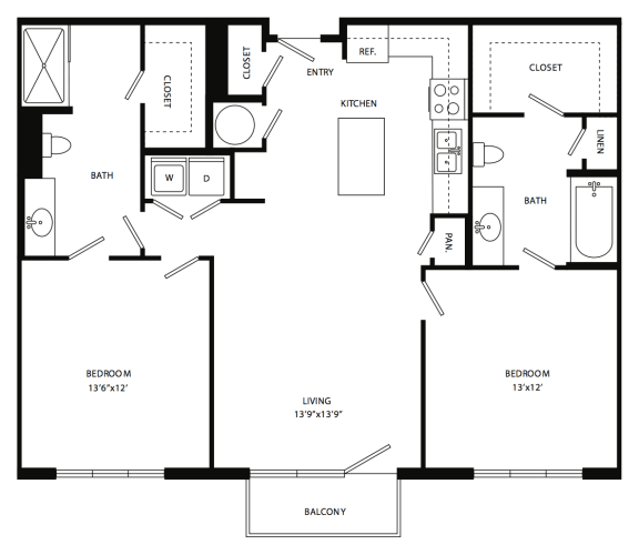 Floor Plans of Axis 3700 Apartments in Plano, TX