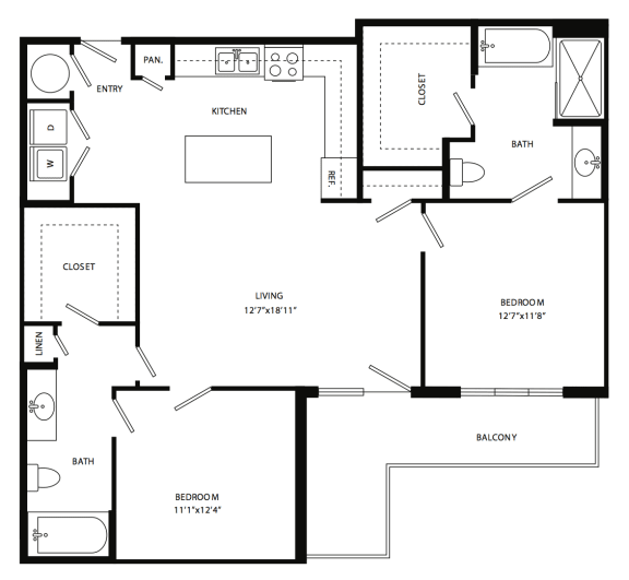 Floor Plans of Axis 3700 Apartments in Plano, TX