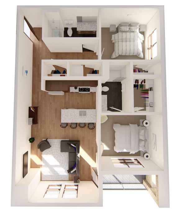 Floor Plans of Roberts Commons in Fargo, ND