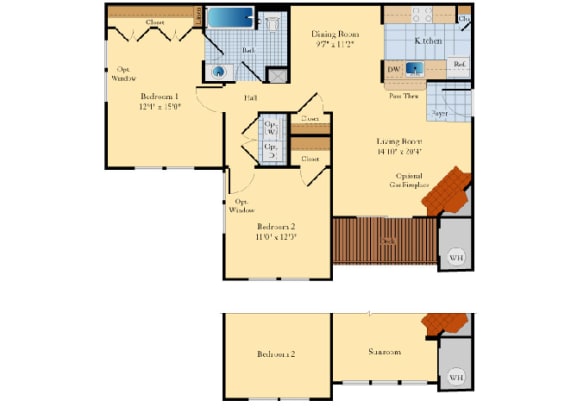 Floor Plans of Springfield Crossing in Springfield, VA