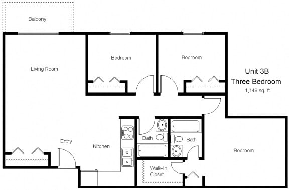 Floor Plans of Dove Tree Apartments in Elk River, MN