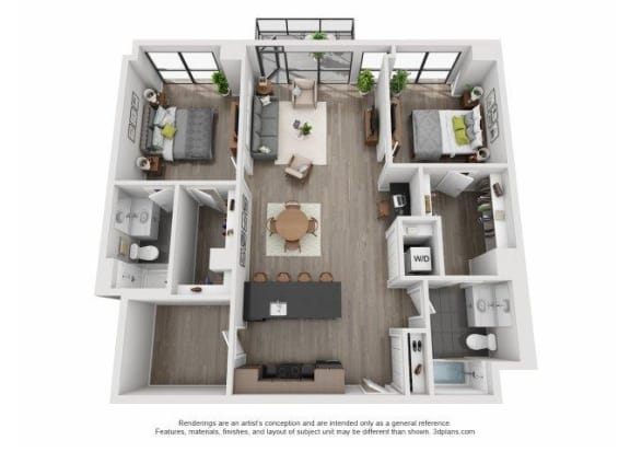 Floor Plans of The Scott Residences in Chicago, IL