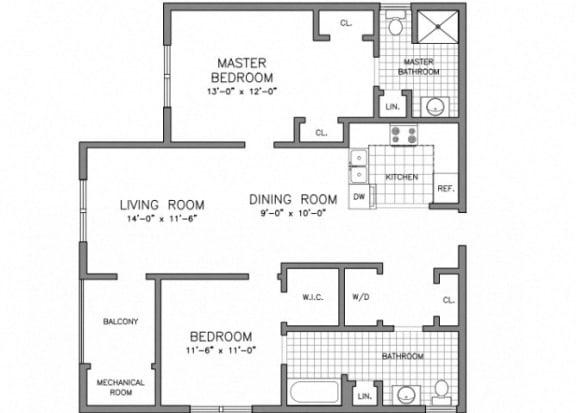 Floor Plans of Sutton Hill Apartments and The Point at Sutton Hill in ...