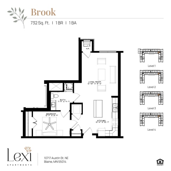 Floor Plans of Lexi Apartments in Blaine, MN