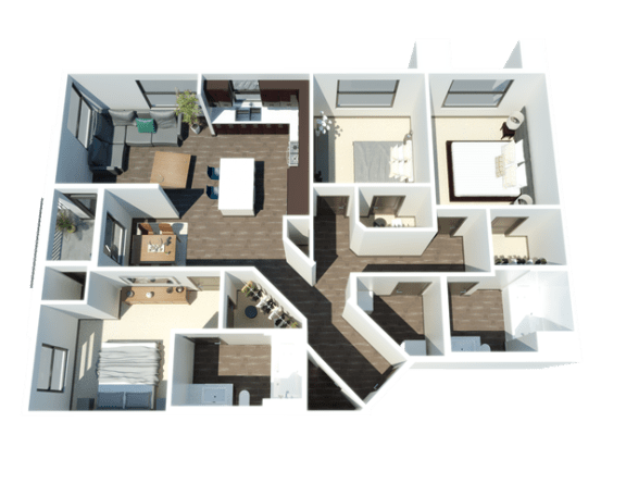 Floor Plans of The Paramount Platinum Triangle in Anaheim, CA