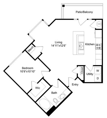 Floor Plans of City Gate Apartment Homes in Denver, CO