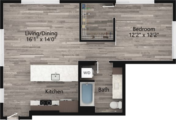 Floor Plans of Mason & Main in Seattle, WA