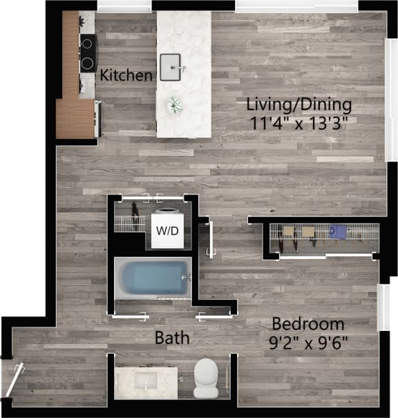 Floor Plans of Mason & Main in Seattle, WA