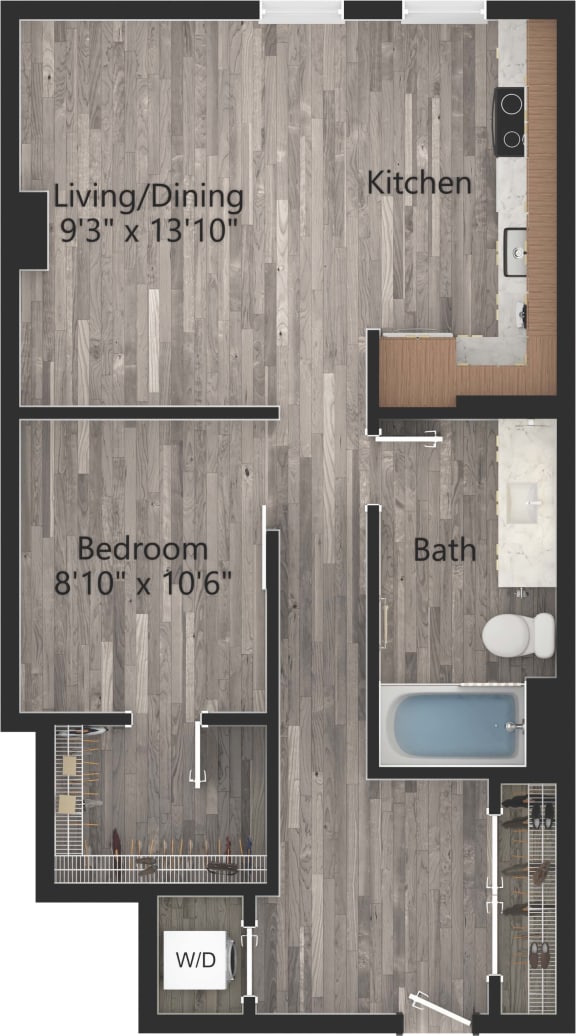 Floor Plans of Mason & Main in Seattle, WA
