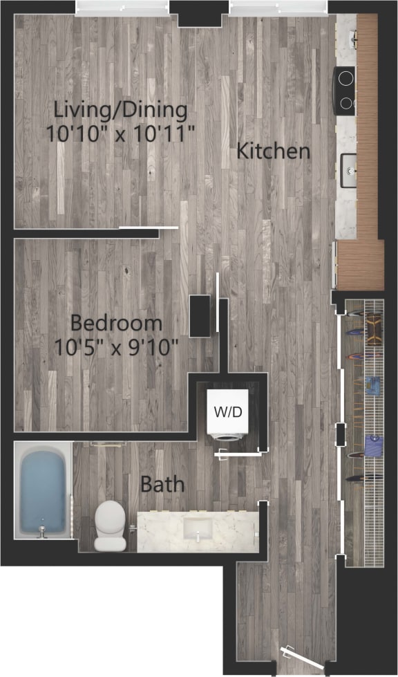 Floor Plans of Mason & Main in Seattle, WA
