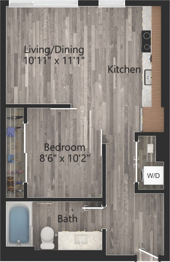 Floor Plans of Mason & Main in Seattle, WA