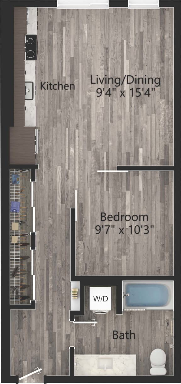 Floor Plans of Mason & Main in Seattle, WA
