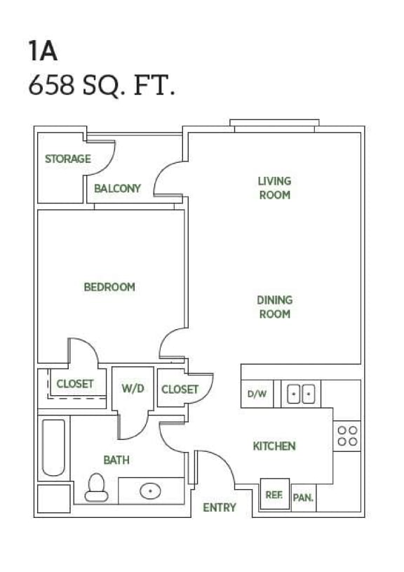 Floor Plans of mResidences Mountain View in Mountain View, CA