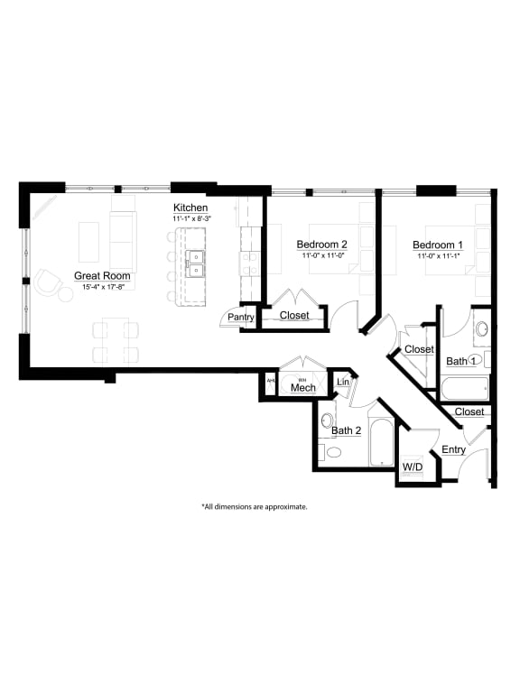 Floor Plans of Metro Crossing Apartments in Owings Mills, MD