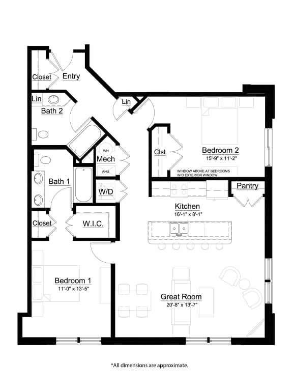 Floor Plans of Metro Crossing Apartments in Owings Mills, MD