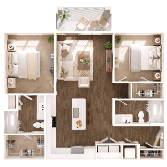 Floor Plans of Giddy Hall Apartments in Charlotte, NC