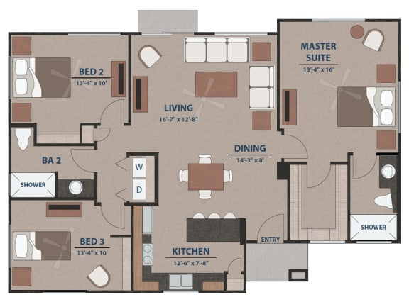 Floor Plans of Avilla Tanque Verde in Tucson, AZ