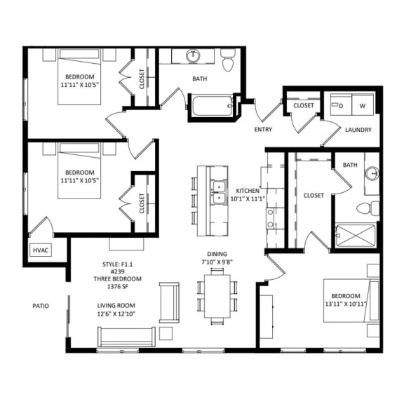 Floor Plans of The West Edge in Middleton, WI