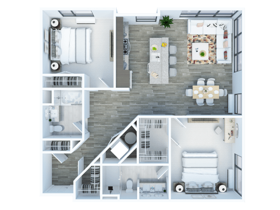 Floor Plans of The Botanic in Carteret, NJ