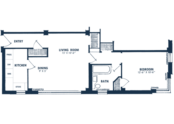 Floor Plans of Rivercliff in Little Rock, AR