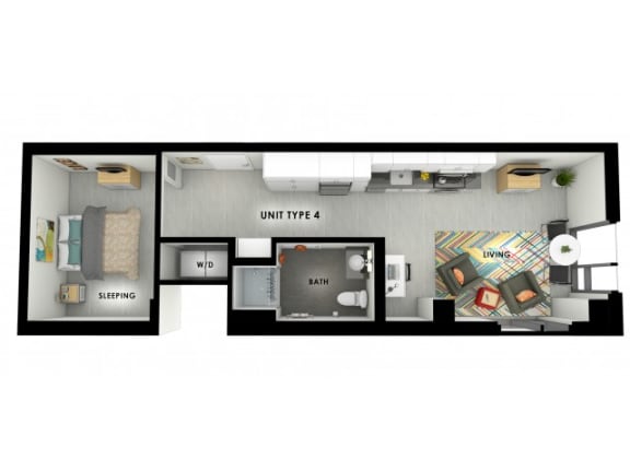 Floor Plans of FOUND Study College Hill in Providence Rhode Island, RI