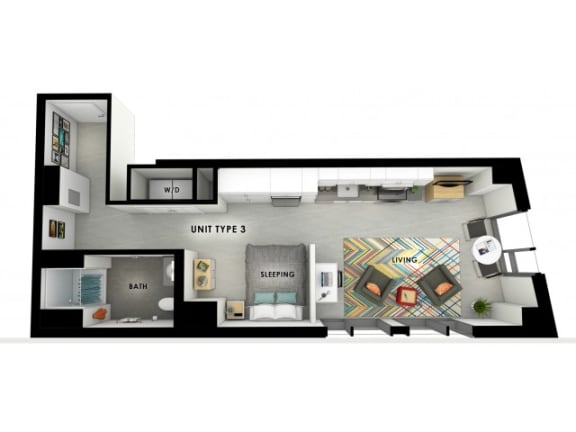 Floor Plans of FOUND Study College Hill in Providence Rhode Island, RI