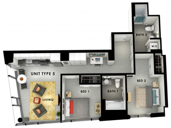 Floor Plans of FOUND Study College Hill in Providence Rhode Island, RI