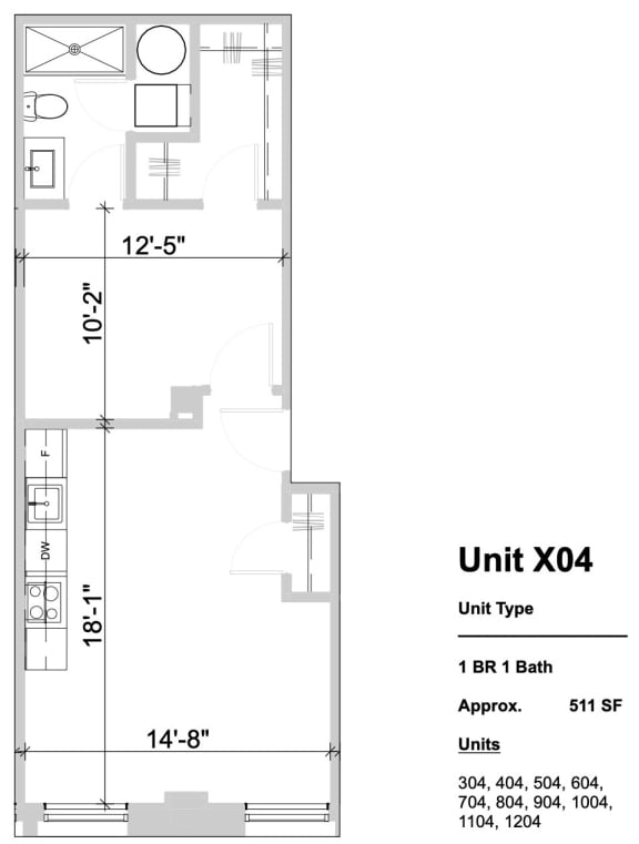 Floor Plans of Textile Apartments in Cincinnati, OH