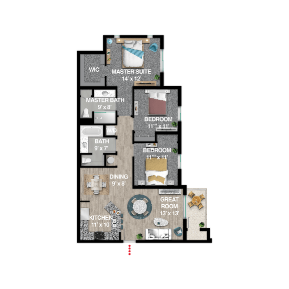 Floor Plans of Icon One Daytona in Daytona Beach, FL