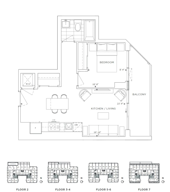 Studio, 1, 2, and 3-Bedroom Apartments Downtown Toronto