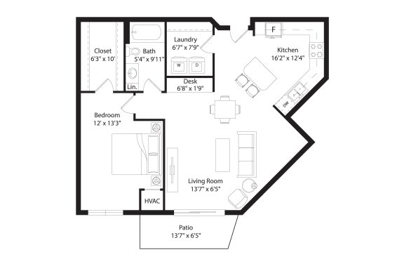 Floor Plans of Quarry Ridge Apartments in Rochester, MN