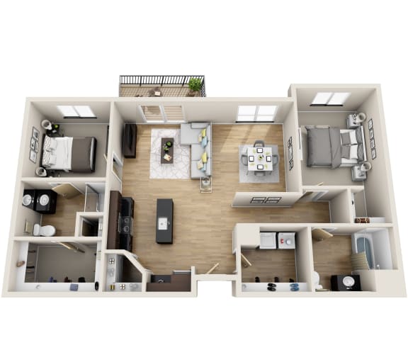 Floor Plans of Northridge Apartments in Bismarck, ND