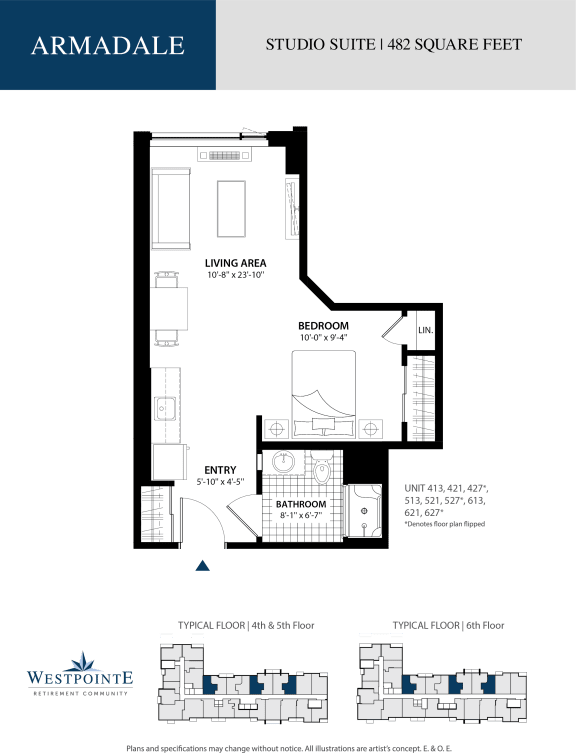 Floor Plans | Westpointe Retirement