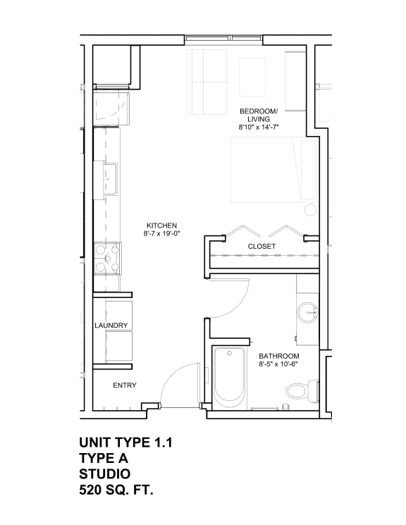 Floor Plans of Bryk on Broadway in Rochester, MN