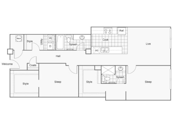 Floor Plans of ReNew Wichita in Wichita, KS
