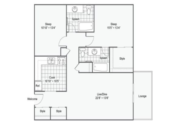 Floor Plans of The Atwood at Eden Prairie in Eden Prairie, MN