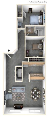 Floor Plans of Mayfair Lofts in Spartanburg, SC